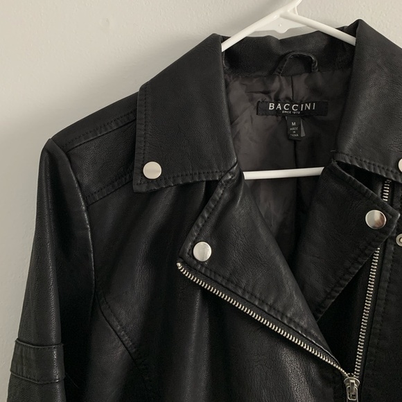 Baccini | Jackets & Coats | Baccini Leather Jacket | Poshmark